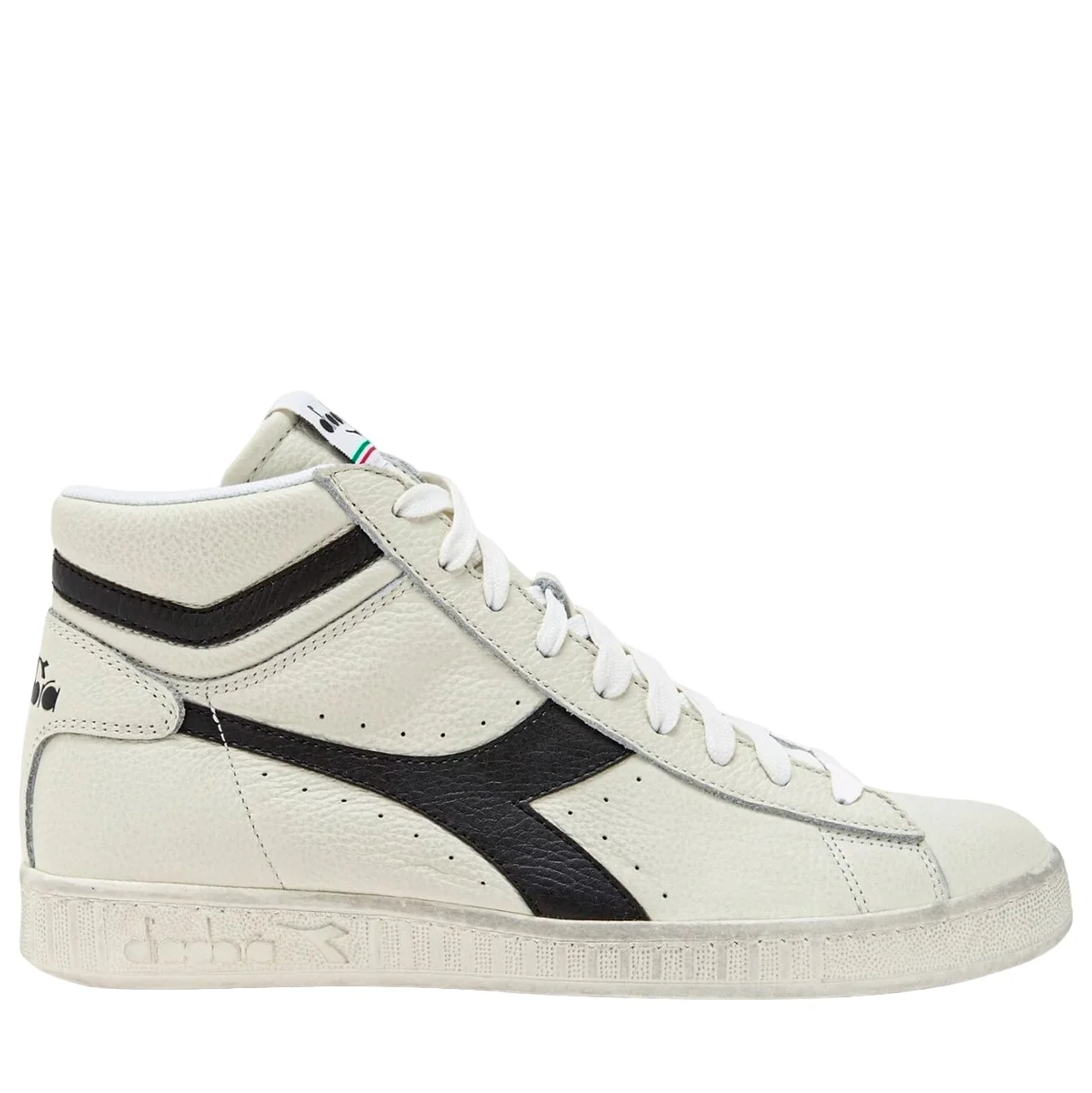 Кроссовки Diadora Game L High Waxed White / Black, DR501178300-C0351 ...